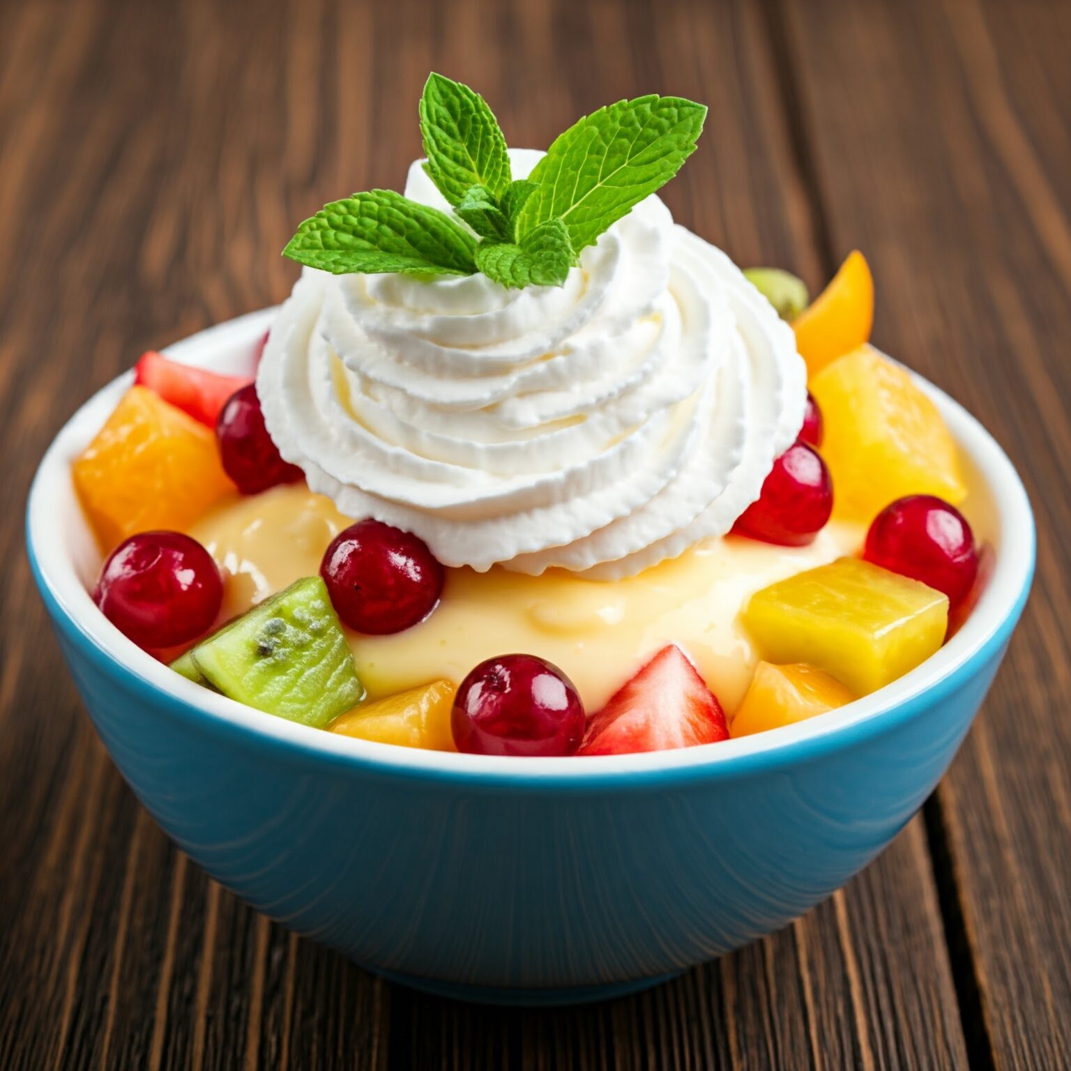 Fruit Salad with Vanilla Pudding Recipe – Eatingy
